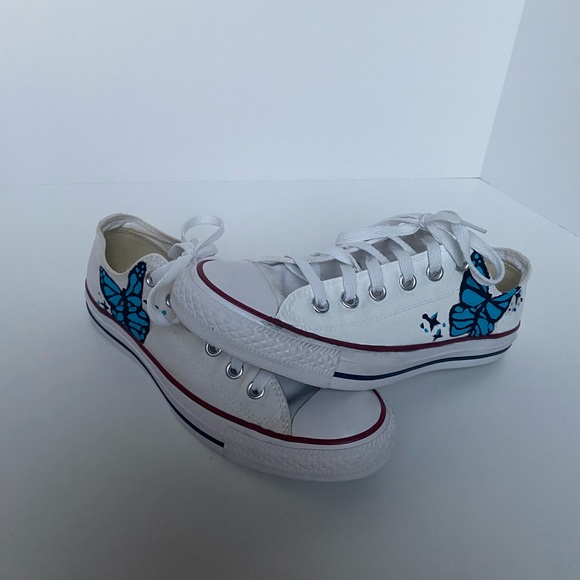 Converse | Shoes | Custom White Converse Chuck Taylor All Star Classic ...
